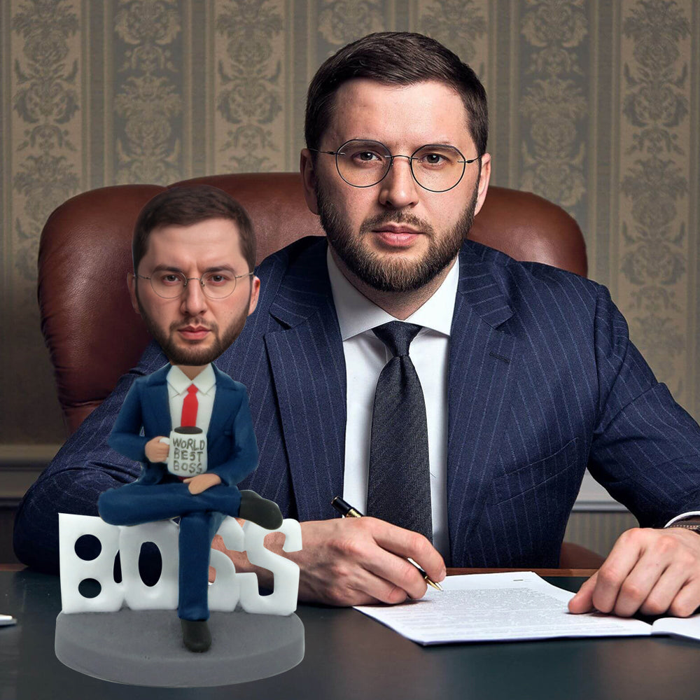 Uniek Bedrijfscadeau - Laat Je Baas Strálen Met Een Bobblehead ...